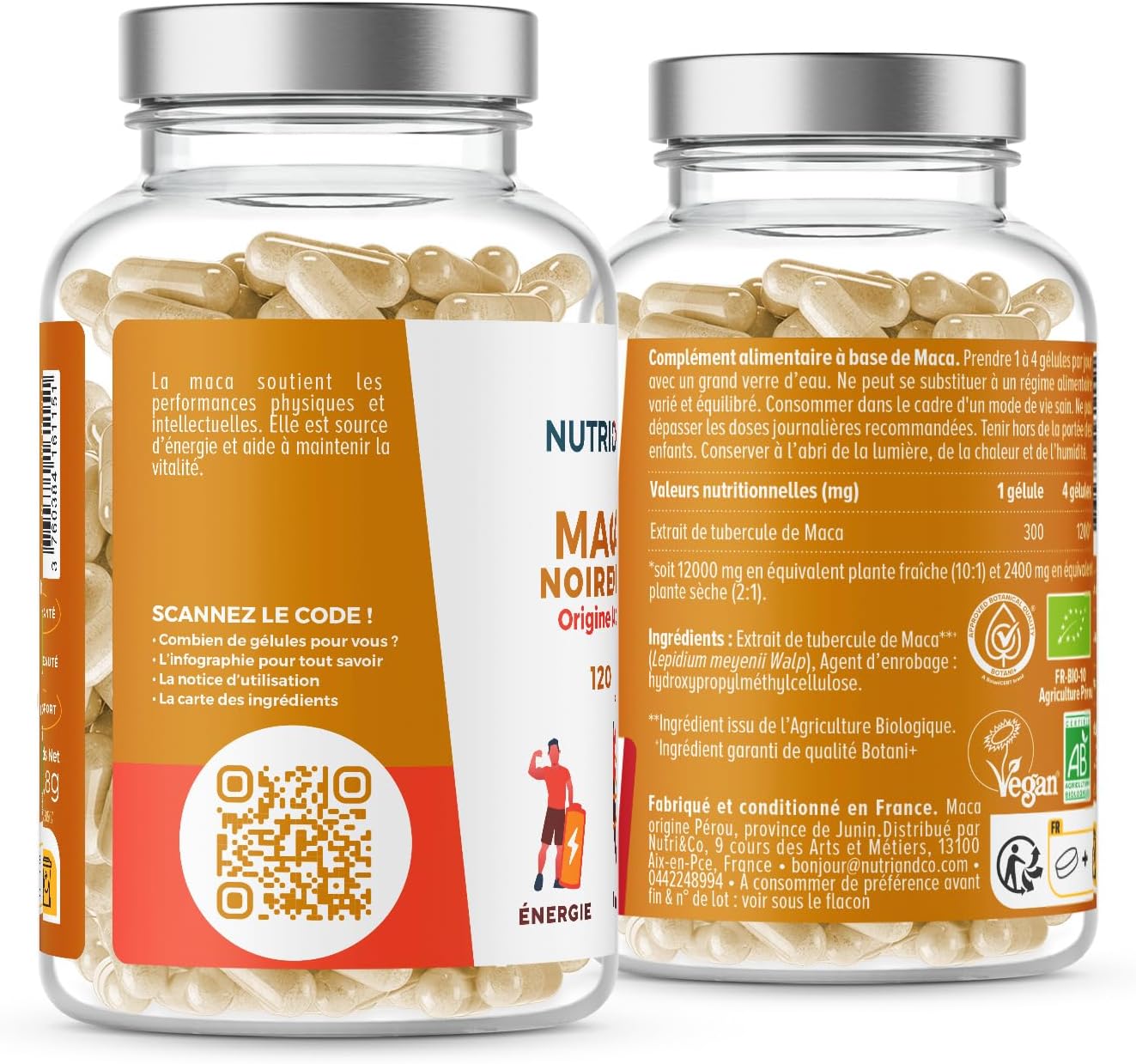 NUTRI & CO Organic Black Maca from Peru High Dosed 10:1 – 100% Pure ...