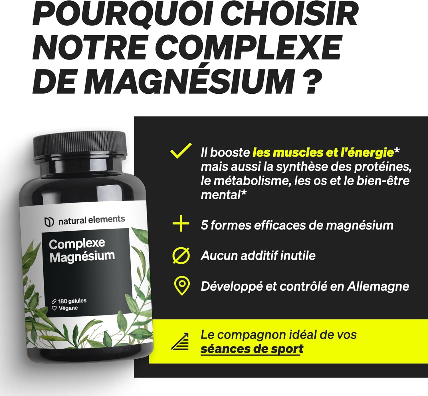 Magnesium Complex – Premium Made of five high-quality compounds – 200mg ...
